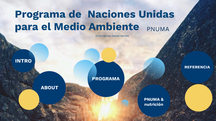 Programa de Naciones Unidas para el Medio Ambiente (PNUMA) by Alma ...