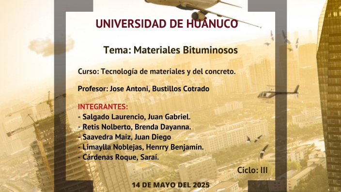 MATERIALES BITUMINOSOS by juan gabriel salgado laurencio on Prezi