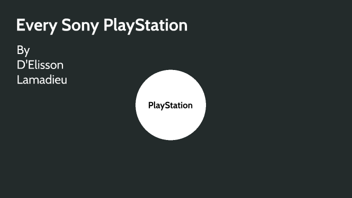 Sony PlayStation Timeline by D'Elisson Lamadieu on Prezi