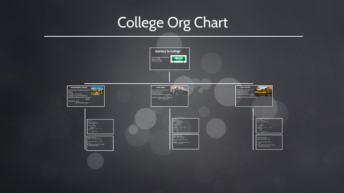 College Org Chart by on Prezi