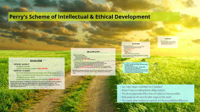 Perry's Scheme of Intellectual & Ethical Development by Mary Padulo on ...