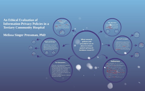 Information Policies of a tertiary community hospital by melissa singer ...