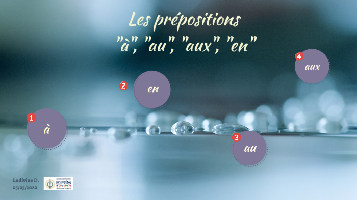 Les prépositions "à", "au", "aux", "en" by Ludivine Dubois on Prezi