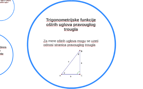 Trigonometrijske funkcije oštrih uglova pravouglog trougla by zoran ...