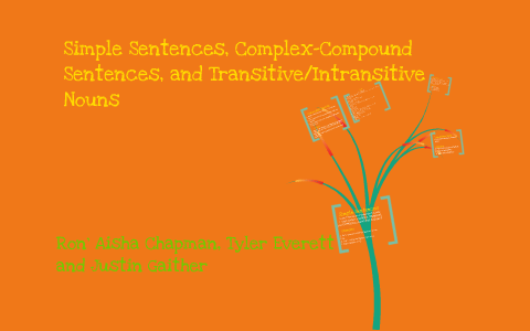 Simple Sentences, Complex-Compound Sentences, and Transitive ...