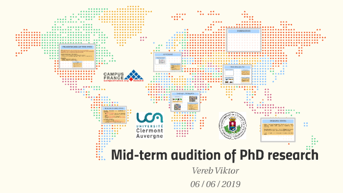 Mid-term audition of PhD research by Viktor Vereb on Prezi