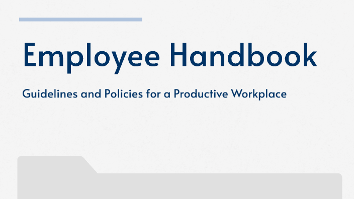 Employee Handbook by Zoe Jeffries on Prezi