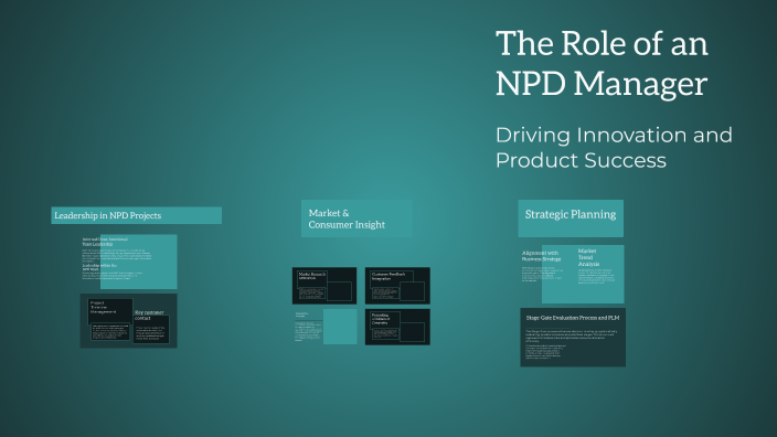 The Role of an NPD Manager by Eve Arno on Prezi