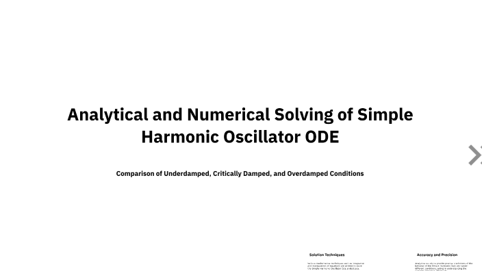 Analytical and Numerical Solving of Simple Harmonic Oscillator ODE by Stranger Things 4 on Prezi