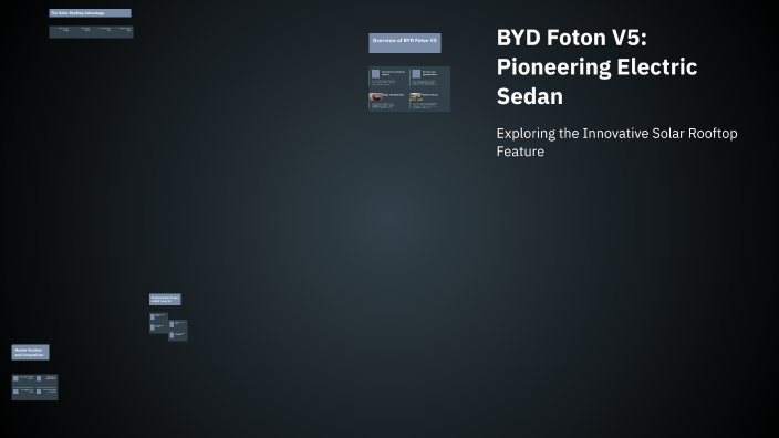 BYD Foton V5: Pioneering Electric Sedan by Navin on Prezi
