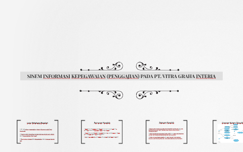 SISEM INFORMASI KEPEGAWAIAN (PENGGAJIAN)PADA PT. VITRA GRAHA by Anditya ...