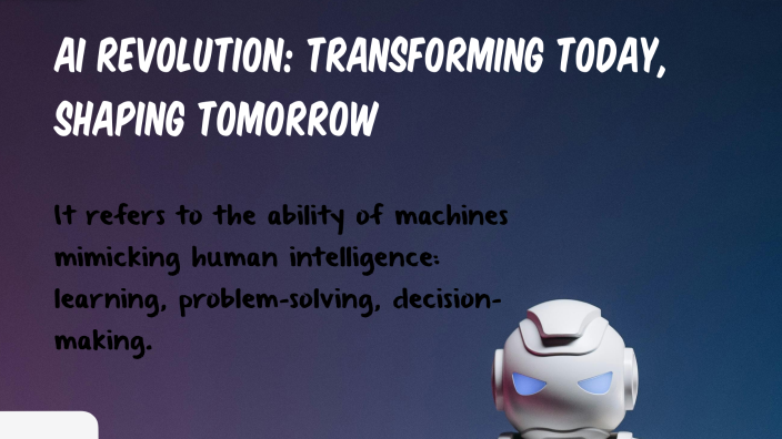 AI Revolution: Transforming Today, Shaping Tomorrow by nisreen nsour on ...