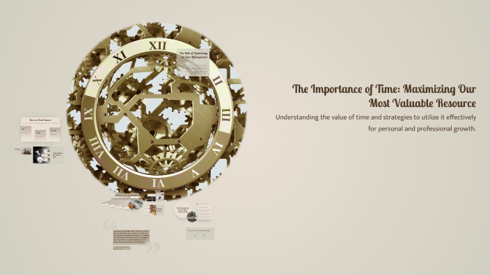 The Importance of Time: Maximizing Our Most Valuable Resource by Roya ...