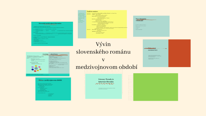 Development of Slovak Novel in the Interwar Period by Michaela Lešková ...