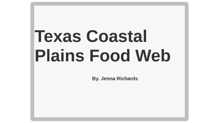 Texas Coastal Plains Food Web by Jenna Richards on Prezi
