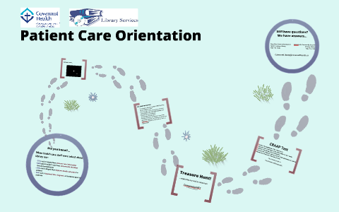Patient Care Orientation by Library Services on Prezi