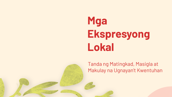 Mga Ekspresyong lokal Tanda Ng matingkad masigla at makulay na ugnayan ...