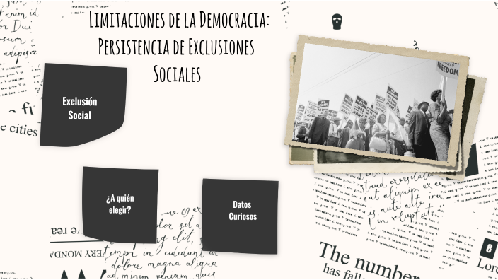 Limitaciones de la democracia:persistencia de exclusiones sociales by ...