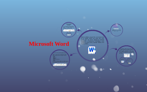 Microsoft Word by on Prezi