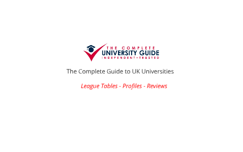 The Complete University Guide by Ian Sidney