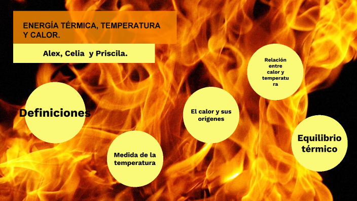 ENERGÍA TÉRMICA, TEMPERATURA Y CALOR. by PRISCILA DOMINGO on Prezi