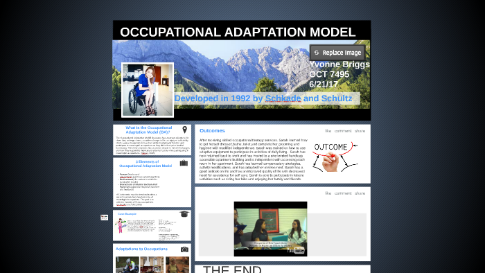 OCCUPATIONAL ADAPTATION MODEL by Yvonne Briggs on Prezi