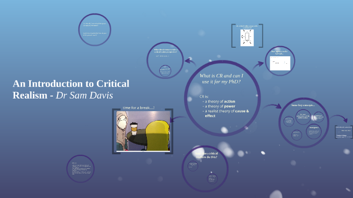 Critical Realism - what is it and can I use it for my PhD? by samantha ...