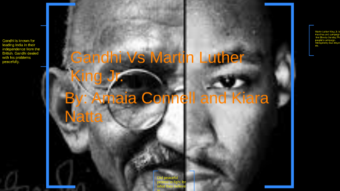 Gandhi Vs Martin Luther King Jr. by Amaia Connell on Prezi