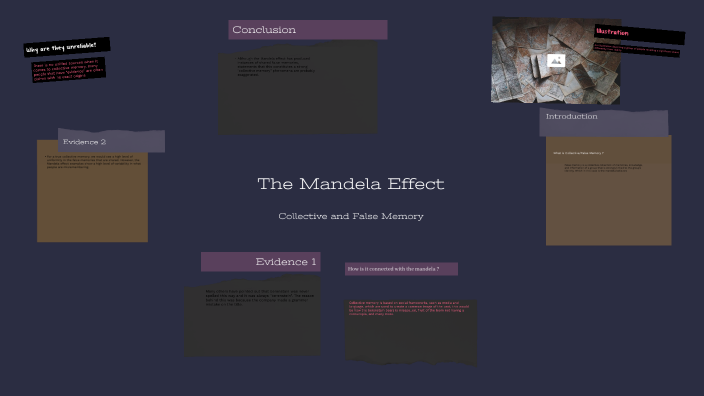 The False/Collective Memory in Mandela Effect by Hishaam Artan on Prezi