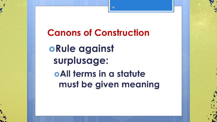 STATUTORY CONSTRUCTION by Claire Cahoon on Prezi