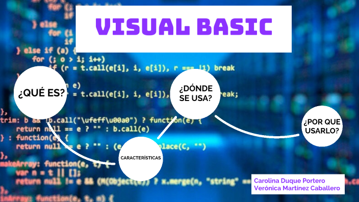 VISUAL BASIC by Verónica Martinez Caballero on Prezi