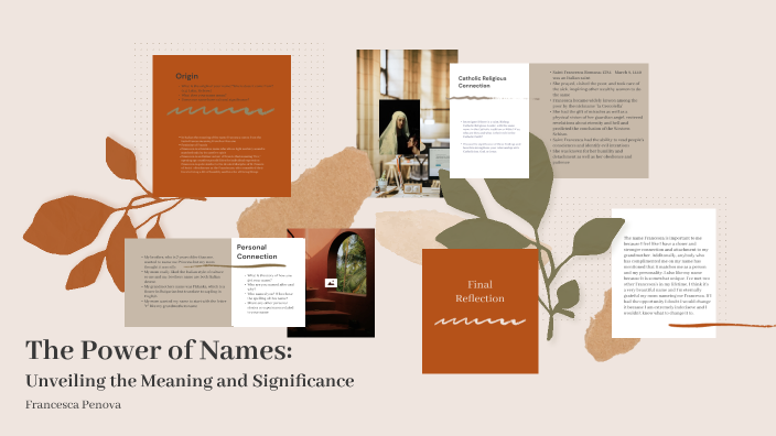 The Power of Names: Unveiling the Meaning and Significance by francesca ...
