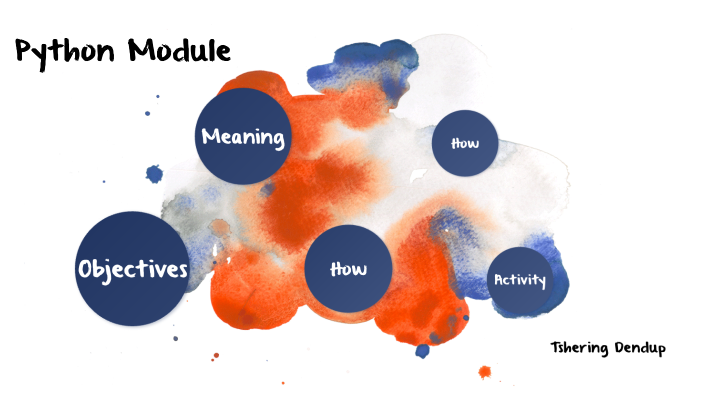 Python Modules by Tshering Dendup on Prezi