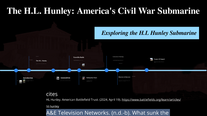 The H.L. Hunley: America's Civil War Submarine by Jack Brown on Prezi