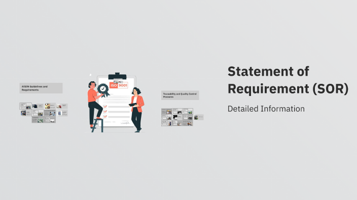 Statement of Requirement (SOR) by Racer on Prezi