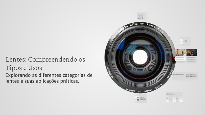 Lentes: Compreendendo os Tipos e Usos by João Lucas Carneiro on Prezi