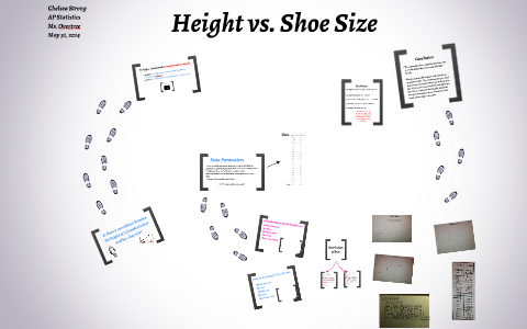 Height vs. Shoe Size by Chelsea Strong on Prezi