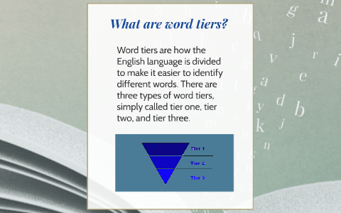 Word Tiers by Courtney Speaks on Prezi