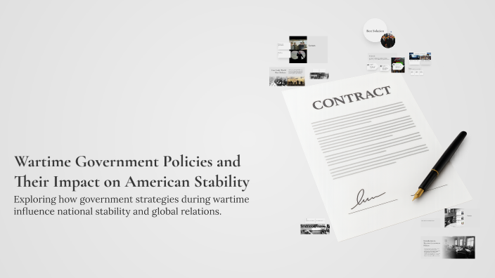 Wartime Government Policies and Their Impact on American Stability by ...
