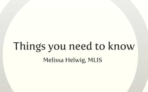 Librarian Tips by Melissa Helwig on Prezi