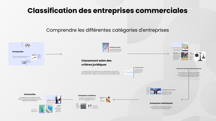 Classification des entreprises commerciales by Chahd maaloul 123 on Prezi