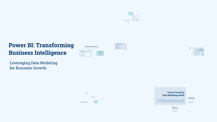 Power BI: Transforming Business Intelligence by Navid Tavakoli on Prezi