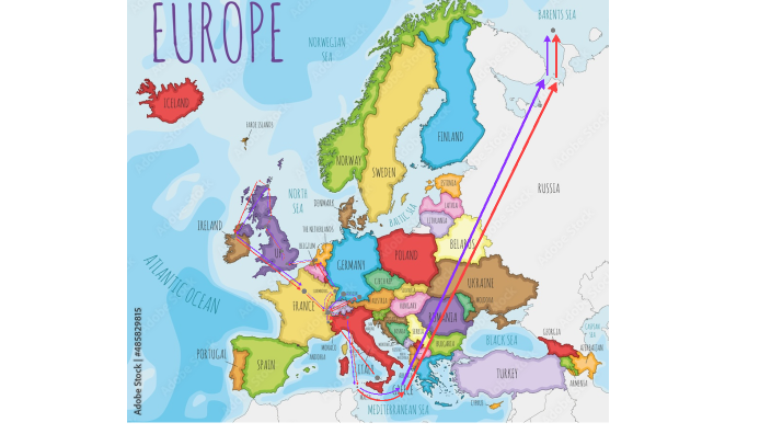 Frankenstein travels map by Bob on Prezi