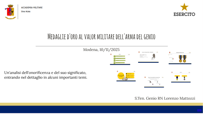 Medaglie d'oro al valor militare dell'Arma del Genio by Lorenzo ...