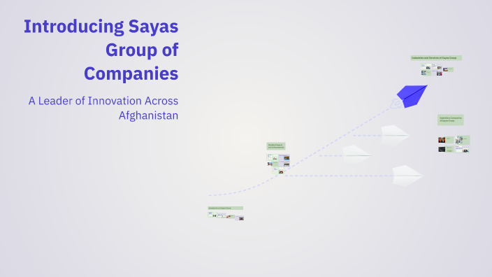 Introducing Sayas Group of Companies by Esmat Ullah Alishiryan on Prezi