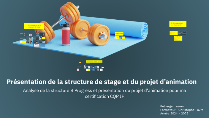 Présentation de la structure de stage et du projet d’animation by ...