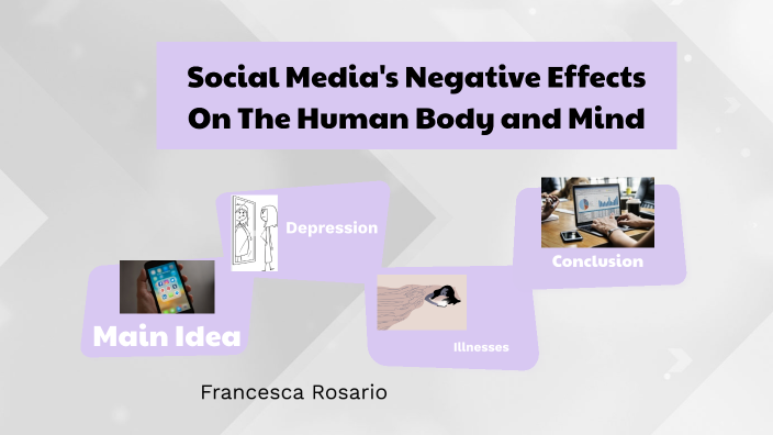 Social Media's Negative Effects On The Human Body and Mind by Francesca ...