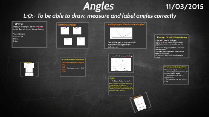 Angles- Measuring, Drawing and Labelling by Abisola Olayinka on Prezi