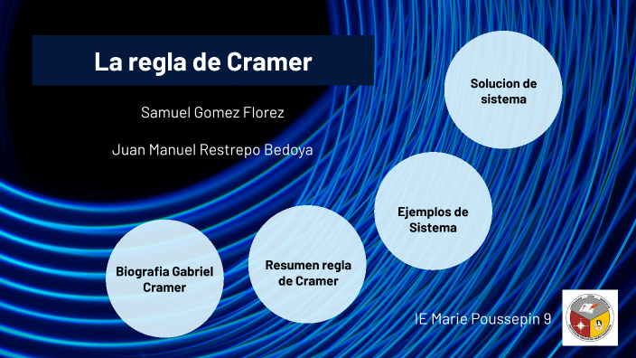 La Regla de Cramer by juan manuel restrepo bedoya on Prezi