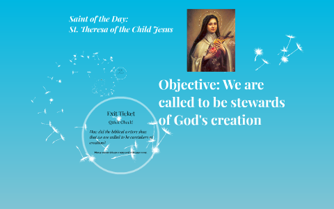 We are called to be stewards of God's creation by Theresa Heim on Prezi